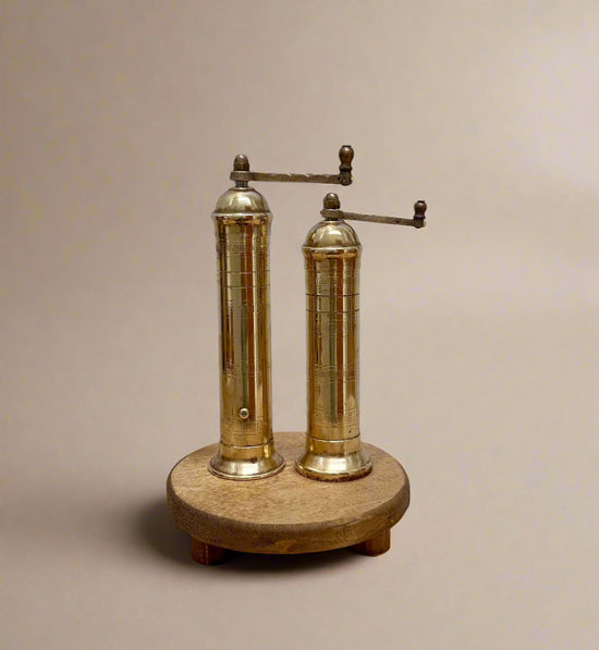 Brass Salt and Pepper Mill Set - Handcrafted in Greece – Cove Home