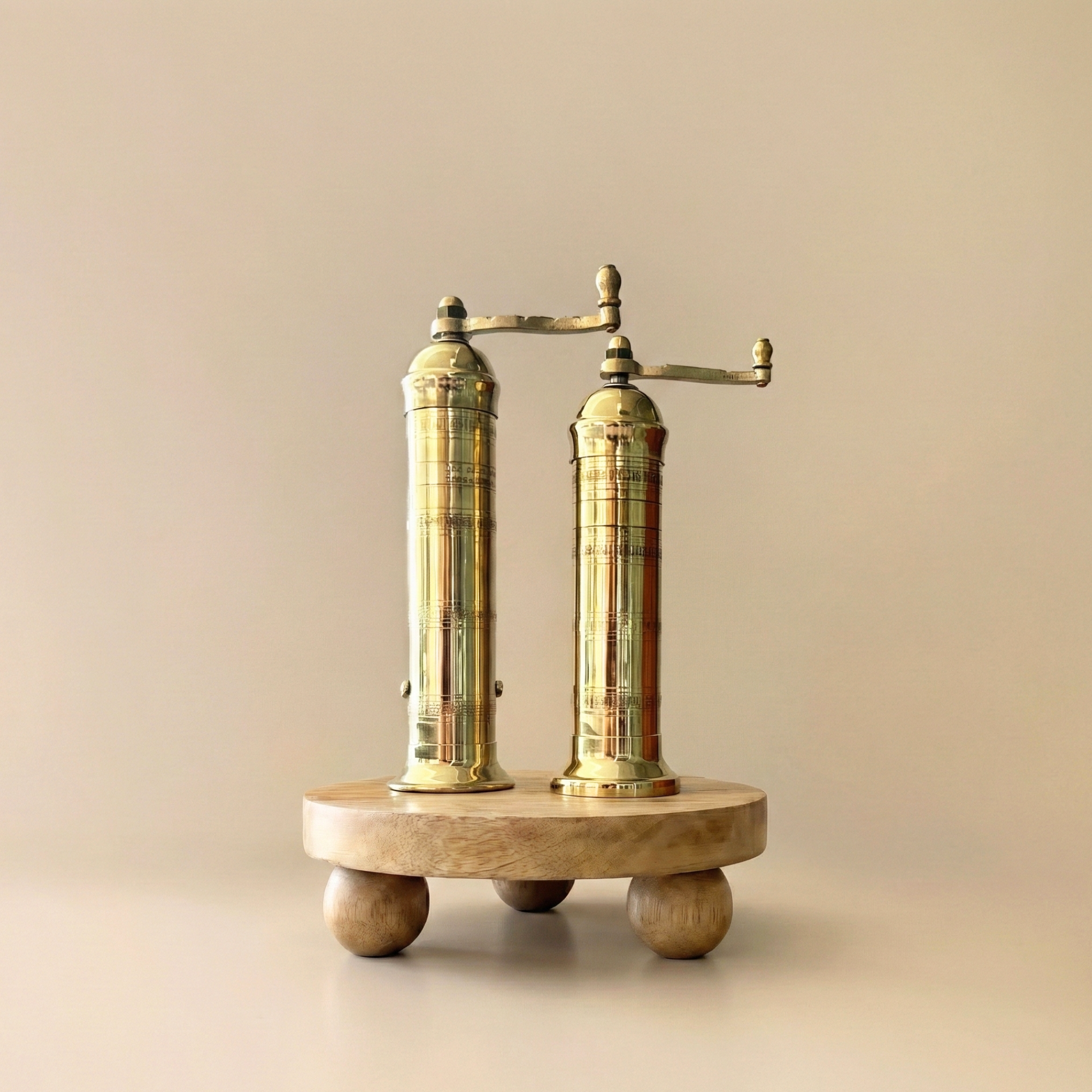 Brass Salt and Pepper Mill Set - Handcrafted in Greece – Cove Home