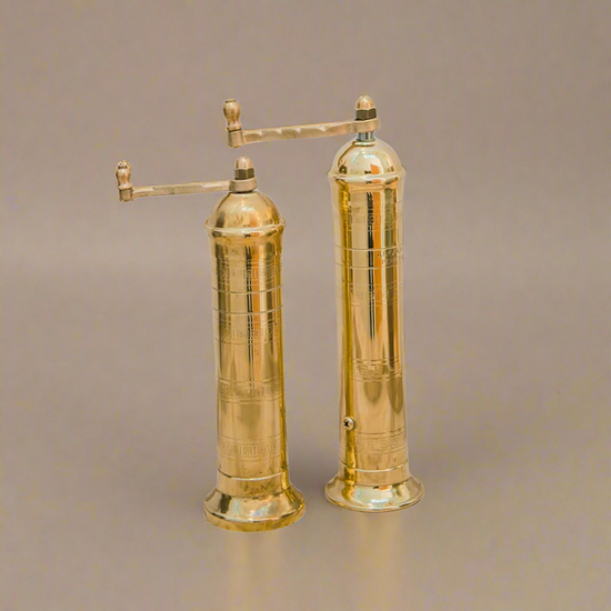 Brass Salt and Pepper Mill Set - Handcrafted in Greece – Cove Home